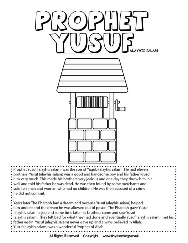 Prophets of Allah Children’s Activity Book I Printable - TINY TEACHINGS
