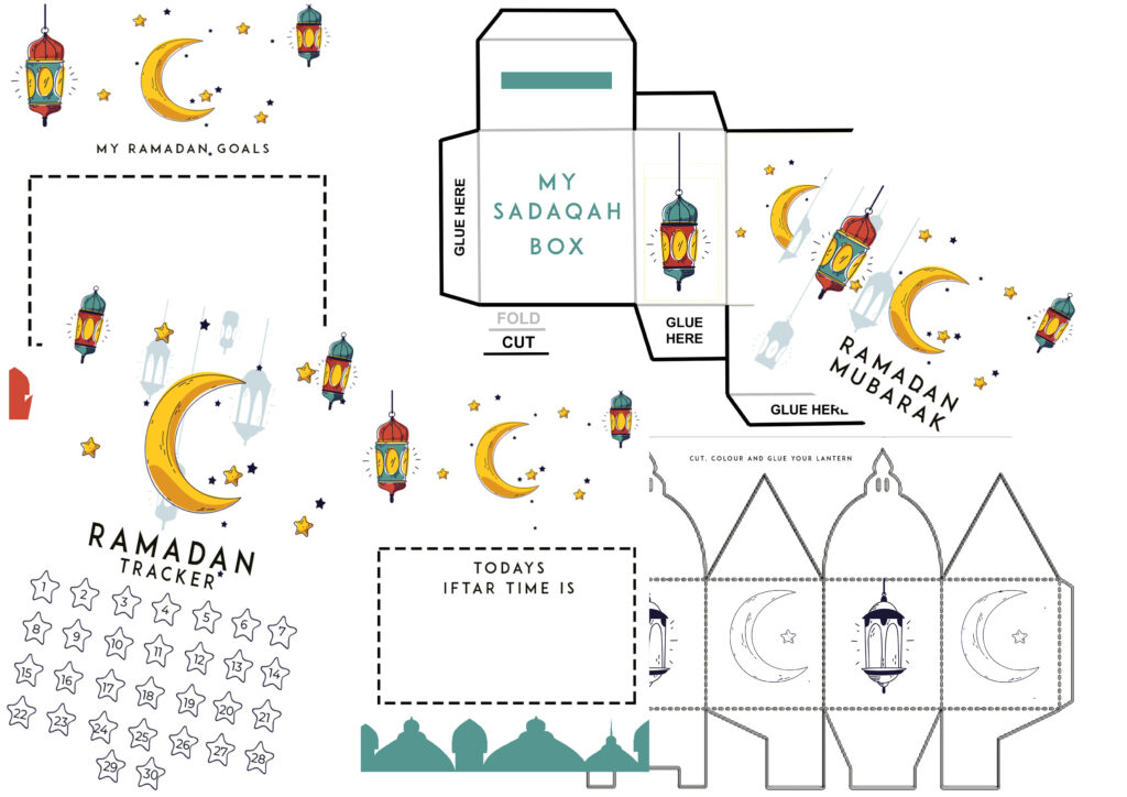 Ramadan PACK – Ramadan Tracker – Dua Checklist – Sadaqah Box Template ...